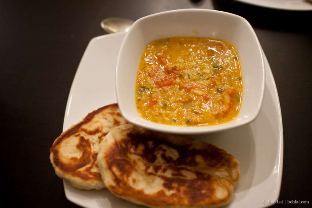 Dhal with Naan bread – Three More Bites